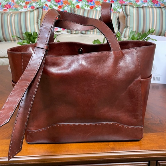 Divina Firenze | Bags | Brand New Brown Leather Tote | Poshmark